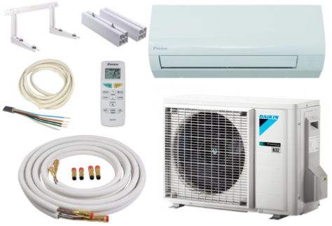 Climatiseurs avec liaisons préchargées mono split DAIKIN SENSIRA FTXF71A-RXF71A puissance 7.1 kW