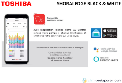Climatisation réversible BI SPLIT RAS-2M10G3AVG-E pour deux chambres TOSHIBA SHORAI EDGE
