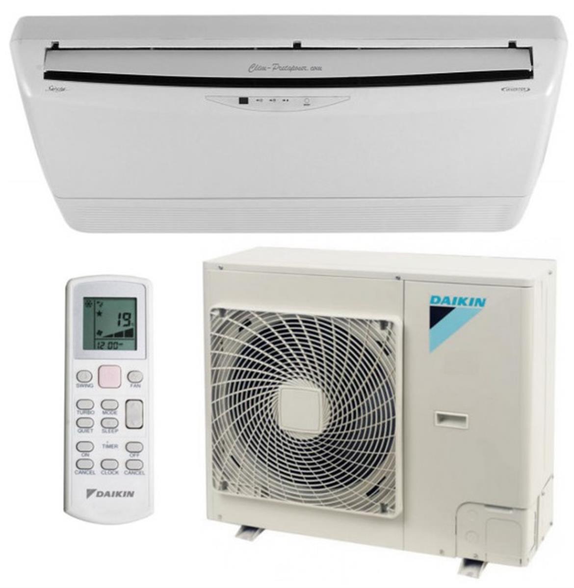 Volume à climatiser 185m3 à 275m3 avec ce climatiseur plafonnier pour ...