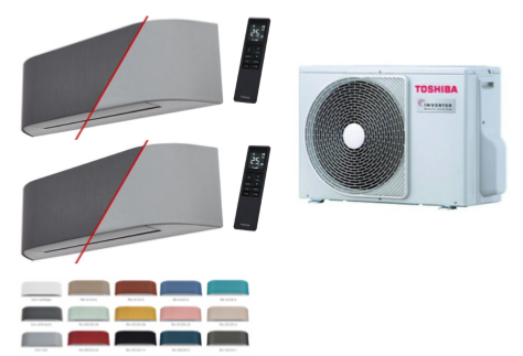 Clim réversible bi split pour une chambre de 10 à 20 m² et un salon de ...