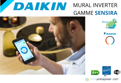 Clim sans mise en service DAIKIN SENSIRA 2MXF50A-CTXF35C-CTXF25C SENSIRA