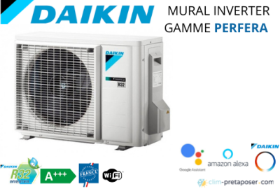 Kit complet prêt à poser climatisation 3.5 kW DAIKIN PERFERA FTXM35R-RXM35R