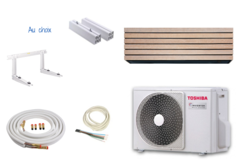 Prêt à poser climatisation pas cher clim et chauffage PACK CLIM COMPLET ...