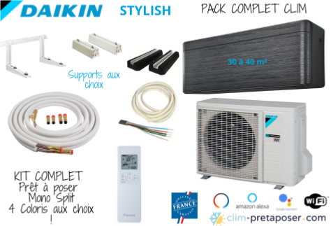 Clim à poser soi même daikin pièce de 30 à 40 m² -Puissance 4 kW