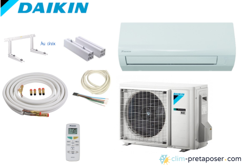 Pack complet clim prêt à poser à monter seule